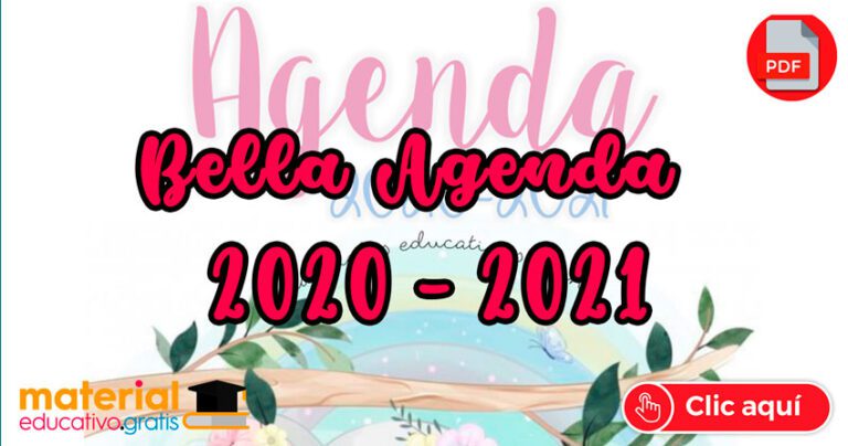 😱Maravillosa: Agenda Escolar Digital 2020 - 2021