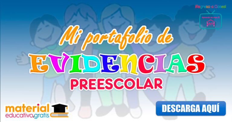 MI PORTAFOLIO DE EVIDENCIAS PARA PREESCOLAR