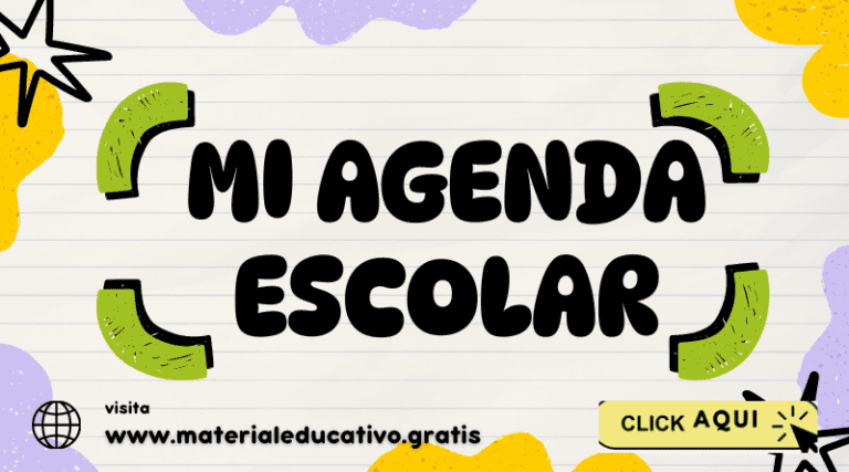 🔴MI FABULOSA AGENDA ESCOLAR para DESCARGAR🔥