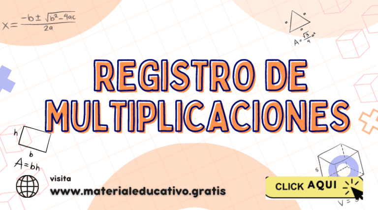 REGISTRO DE MULTIPLICACIONES