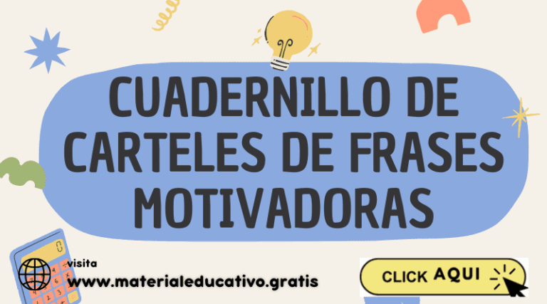 CUADERNILLO DE CARTELES DE FRASES MOTIVADORAS