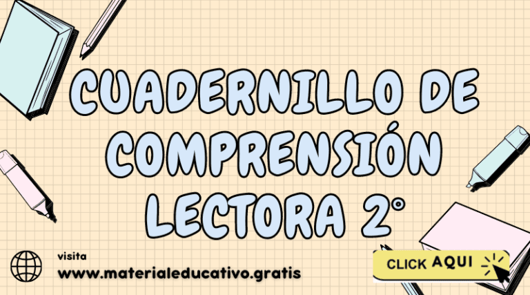 CUADERNILLO DE COMPRENSIÓN LECTORA 2°
