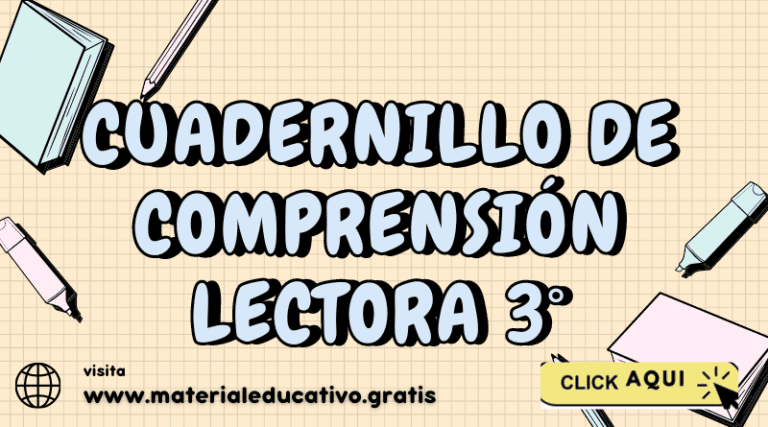 CUADERNILLO DE COMPRENSIÓN LECTORA 3°
