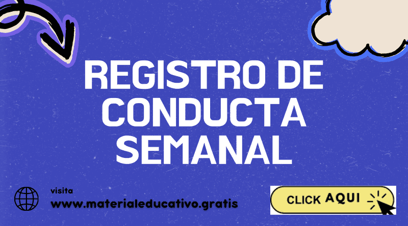 Registro de Conducta Semanal