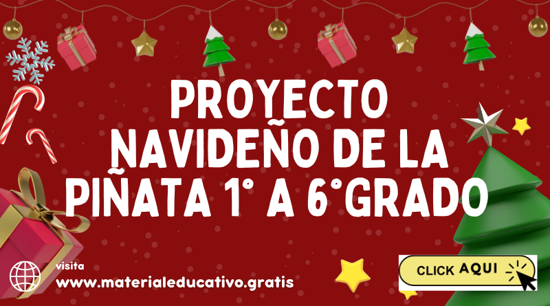 Proyecto Navideño de la piñata 1° a 6°Grado