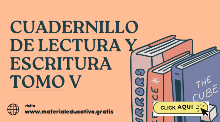 CUADERNILLO DE LECTURA Y ESCRITURA TOMO V