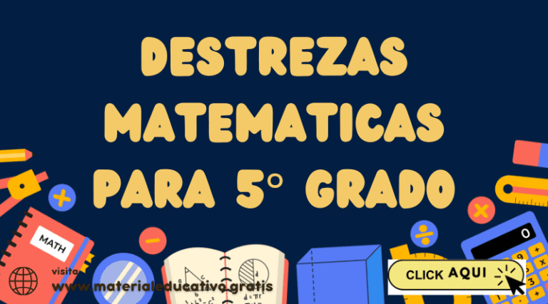 DESTREZAS MATEMATICAS PARA 5° GRADO