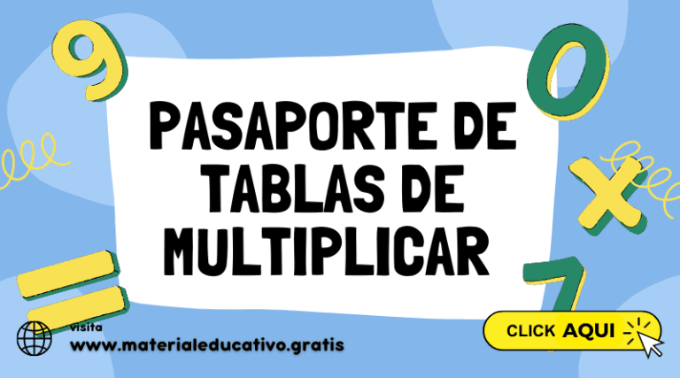 PASAPORTE DE TABLAS DE MULTIPLICAR