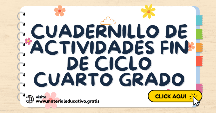 CUADERNILLO DE ACTIVIDADES FIN DE CICLO TODOS LOS GRADOS